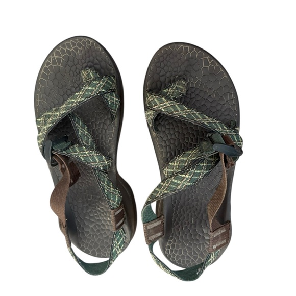 Chaco | Shoes | Chaco Green And Brown Sandals | Poshmark